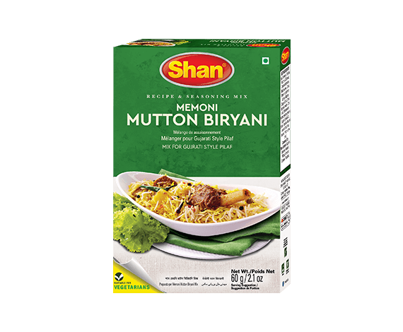 SHAN MEMONI MUTTON BIRYANI MIX 60GM – MUSTANG GROCERY & BUTCHERS